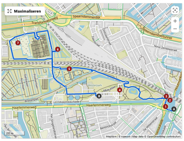 Wandelroute in het Westerpark in Amsterdam - GunDisCover